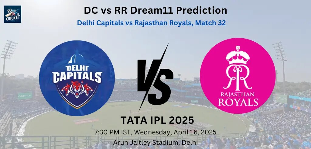DC vs RR – 16 Apr 2025 – Arun Jaitley Stadium, Delhi